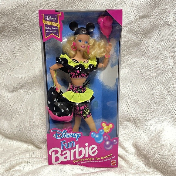 Mattel | Other | Vintage Disney Fun Barbie By Mattel 992 Disney ...
